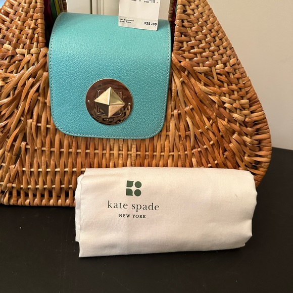 kate spade | Bags | Kate Spade Leather And Rattan Handbag | Poshmark